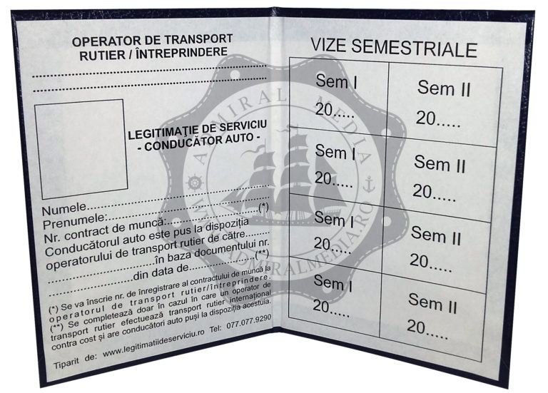 Legitimatii conducator auto agreate ARR model 2025-2026 | Despre noi ...
